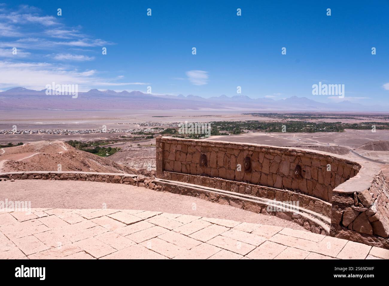 Carved faces represent natives who fought the Spanish on a memorial ...