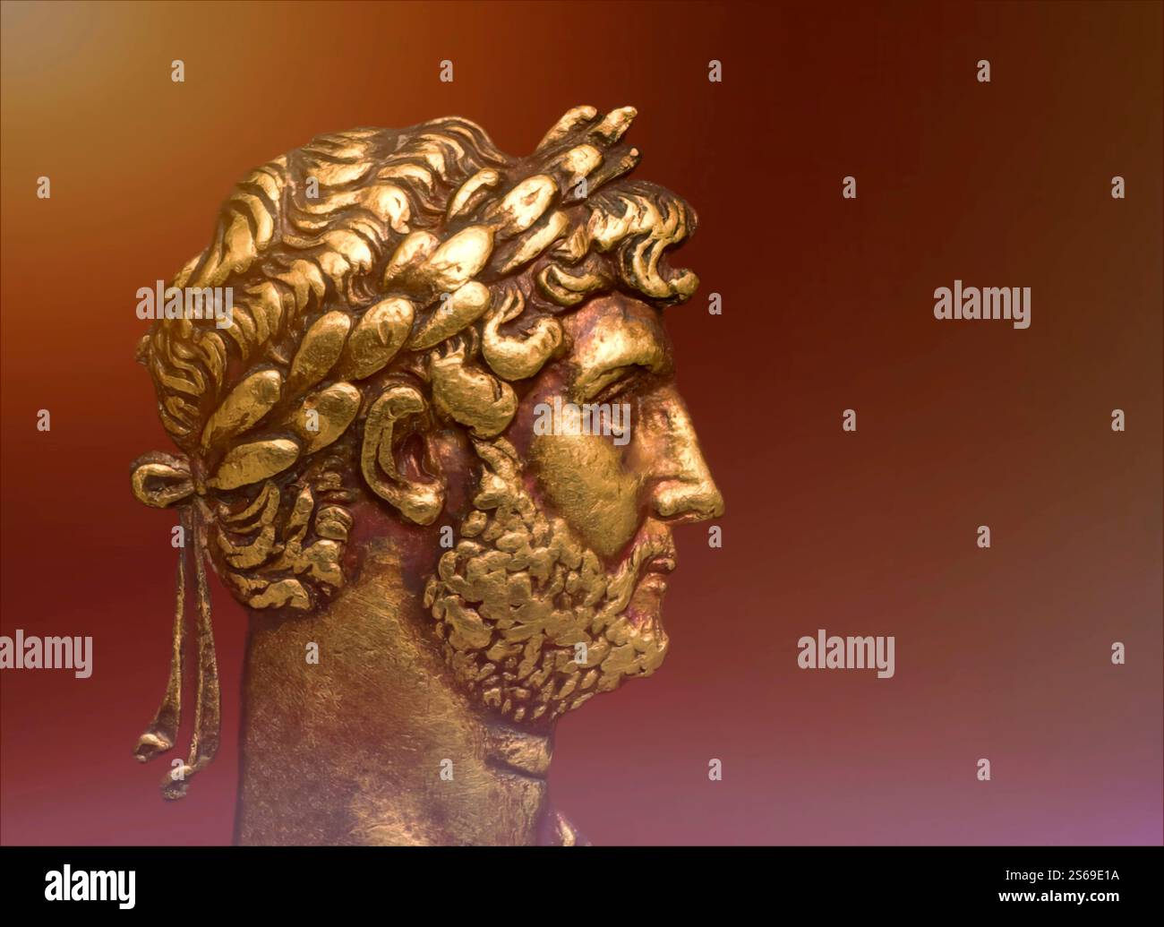 Hadrian or Publius Aelius Hadrianus Augustus, 76 - 138, Roman emperor ...