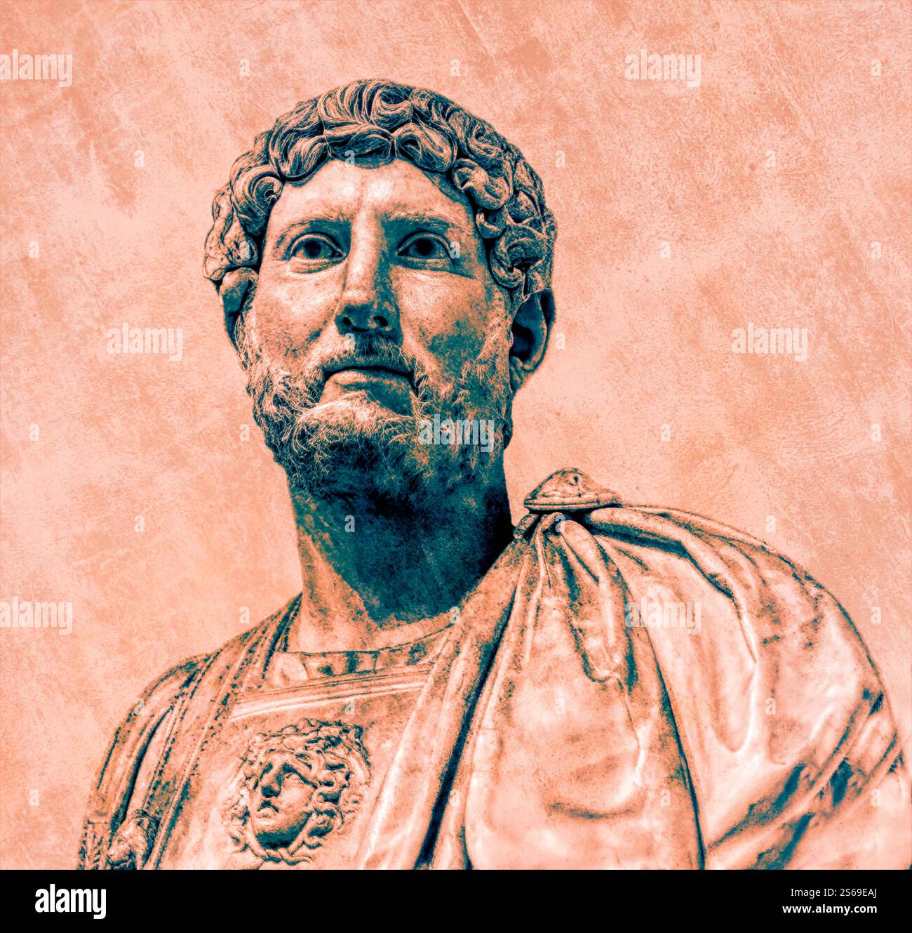 Hadrian or Publius Aelius Hadrianus Augustus, 76 - 138, Roman emperor ...
