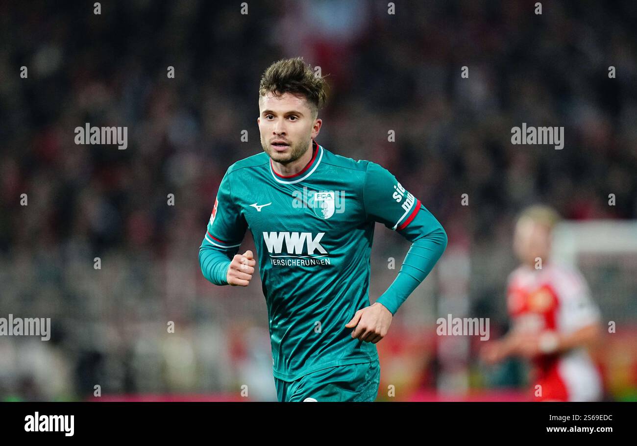 January 15 2025: Samuel Essende of FC Augsburg looks on during a 1 ...
