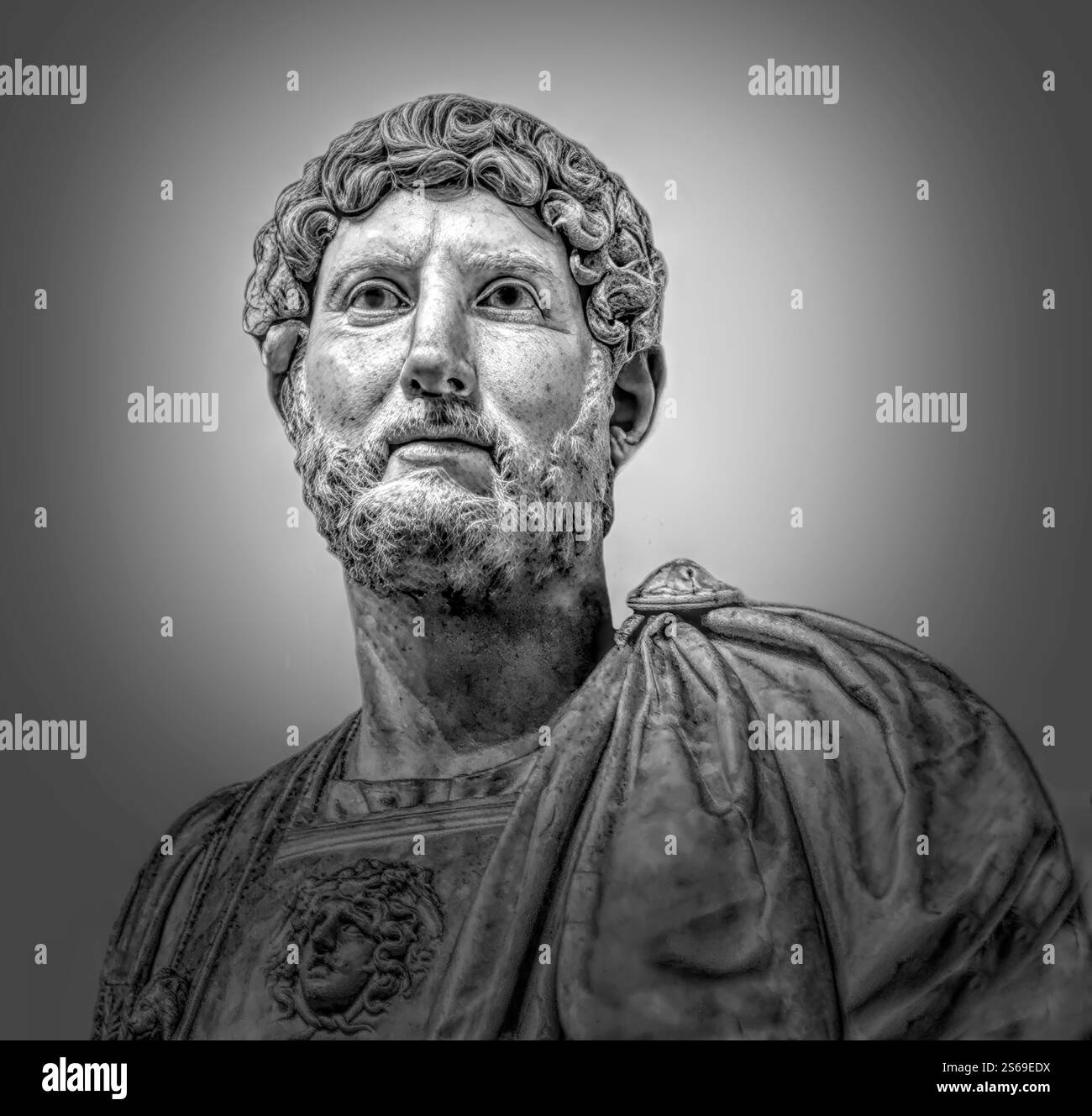Hadrian or Publius Aelius Hadrianus Augustus, 76 - 138, Roman emperor ...