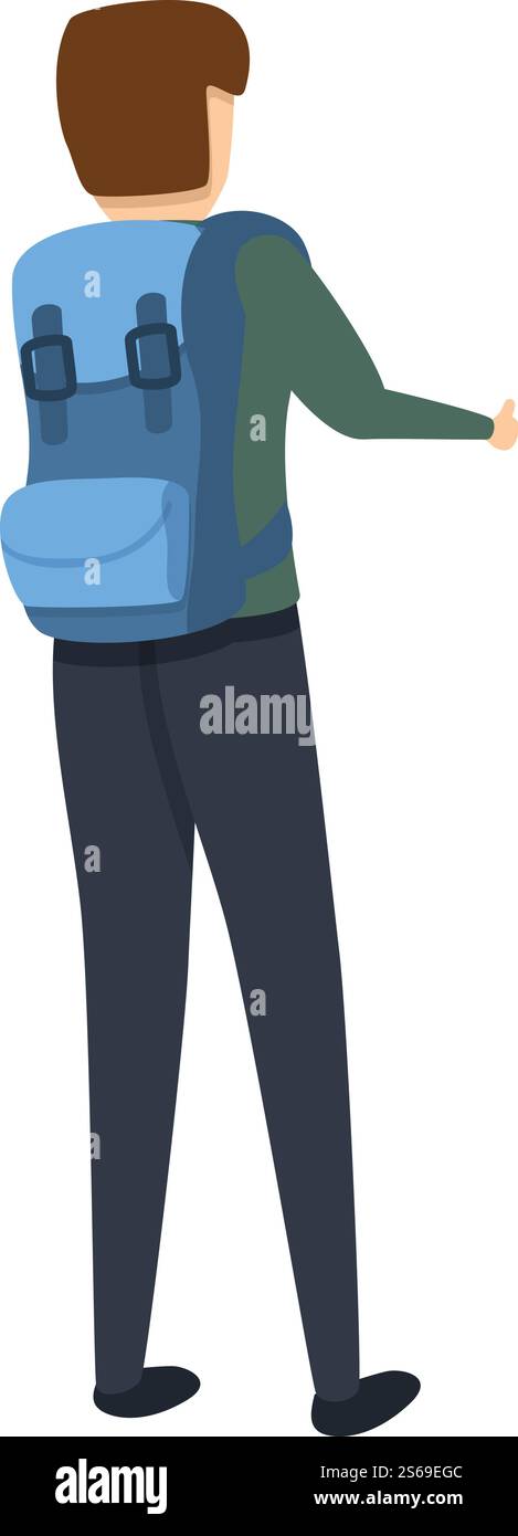 With the female hitch hiking Stock Vector Images - Alamy