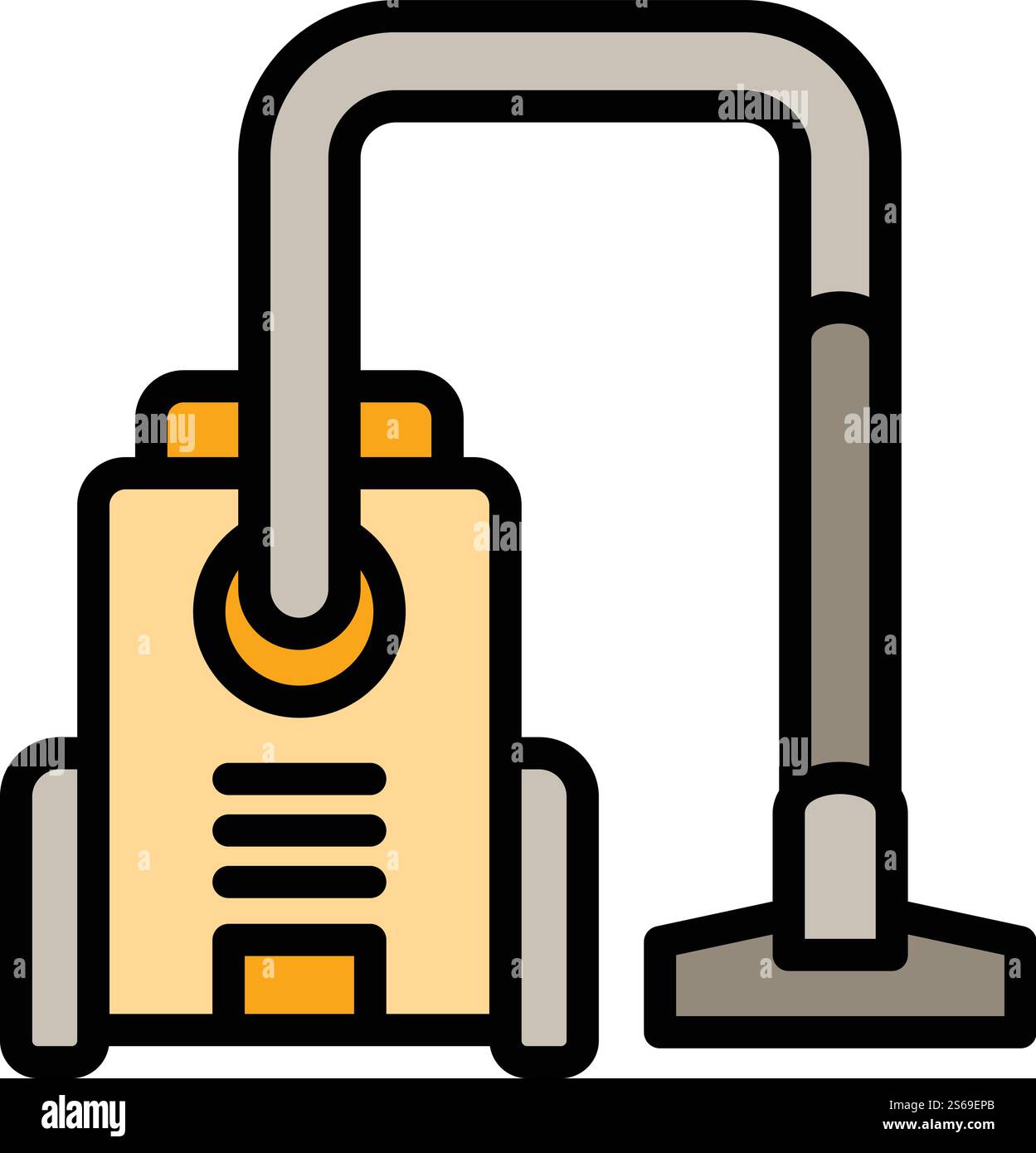 Home vacuum cleaner icon. Outline home vacuum cleaner vector icon for ...