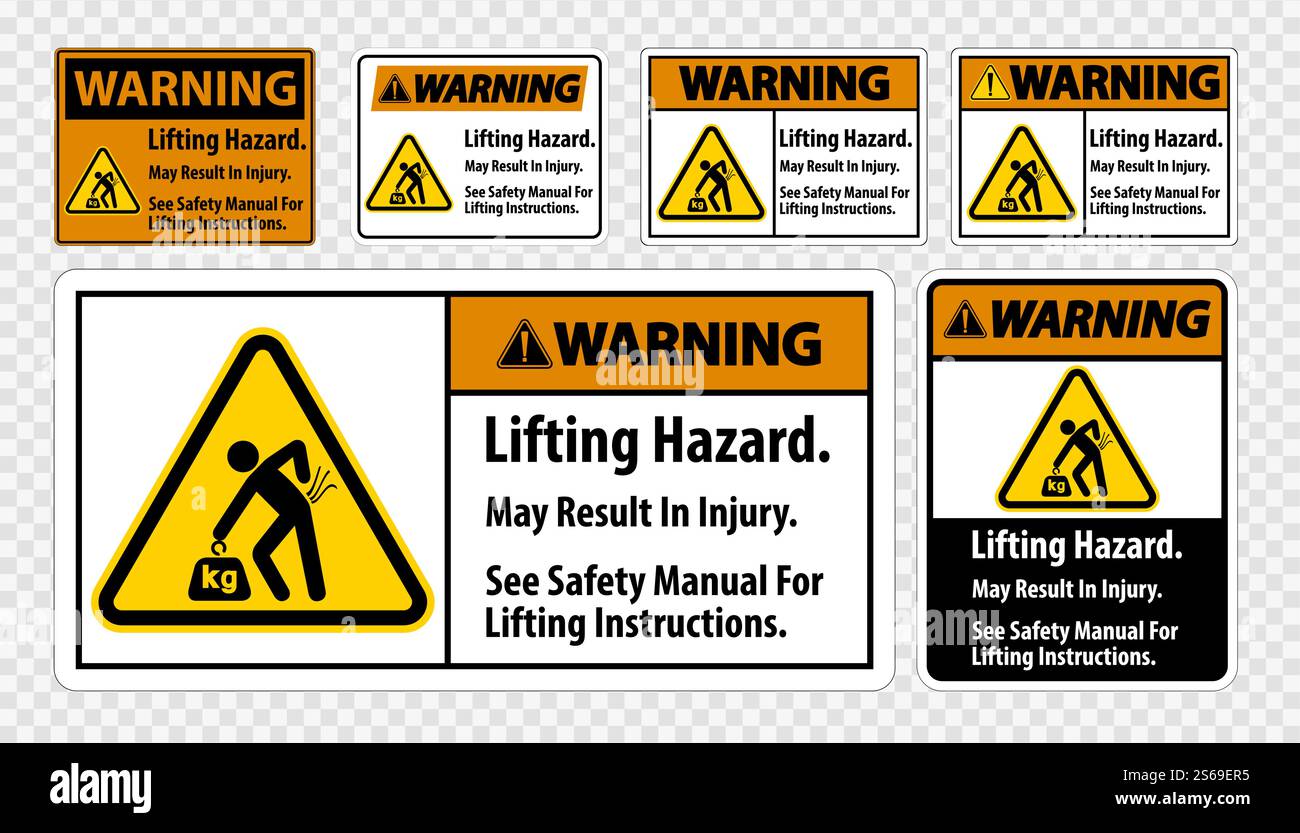 Lifting Hazard,May Result In Injury, See Safety Manual For Lifting ...