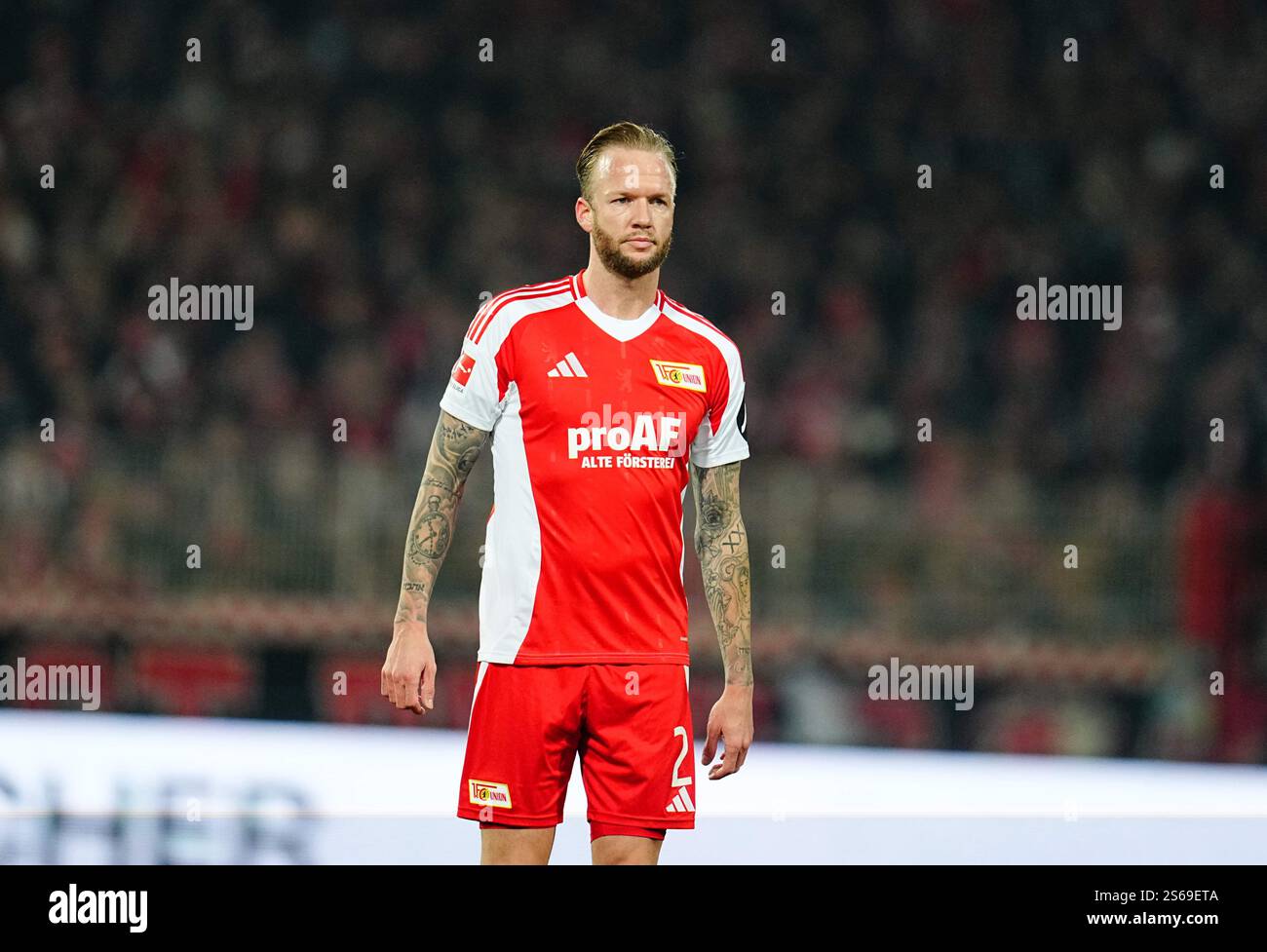 January 15 2025: Kevin Vogt of Union Berlin looks on during a 1 ...