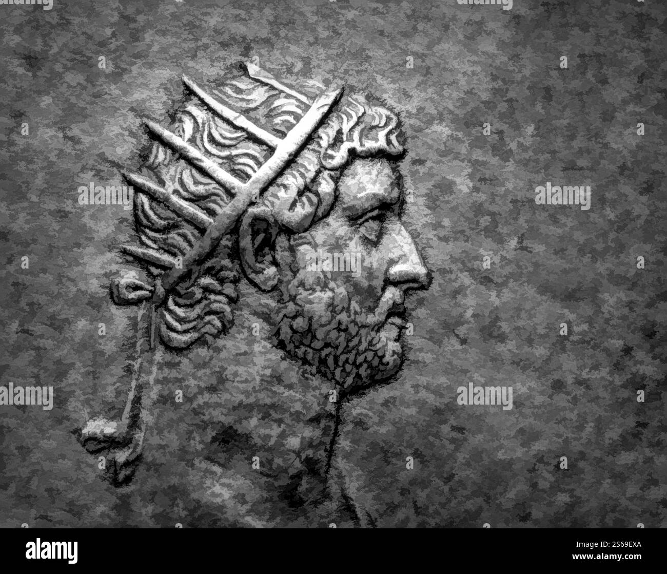 Hadrian or Publius Aelius Hadrianus Augustus, 76 - 138, Roman emperor ...