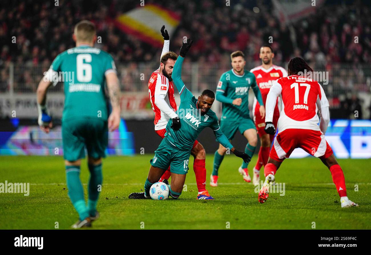 January 15 2025: Lucas Tousart of Union Berlin and Frank Onyeka of FC ...