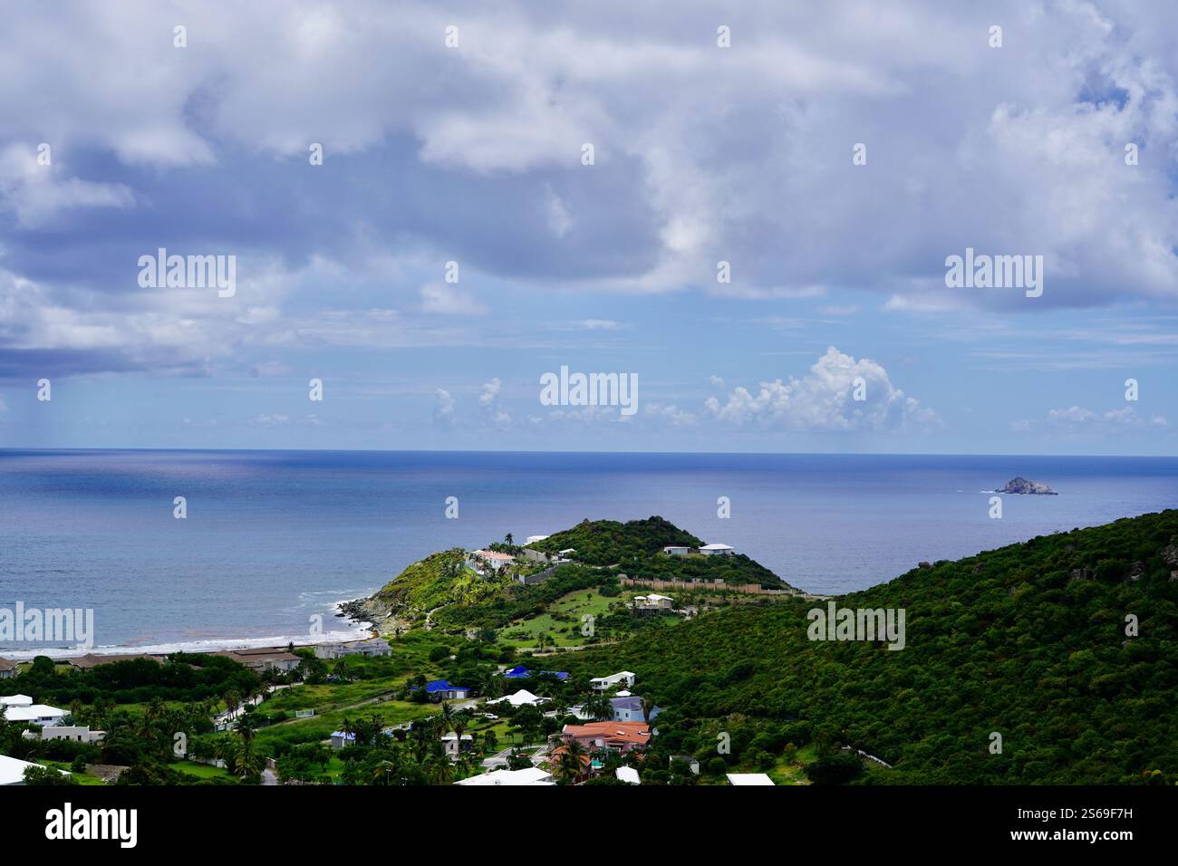 Aerial view of Guana Bay Stock Photo - Alamy