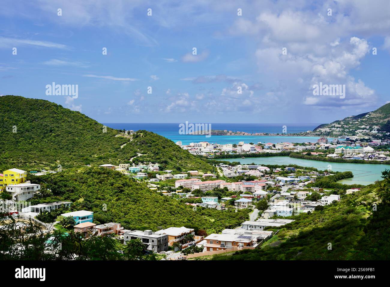 Aerial view of Great Bay Stock Photo - Alamy