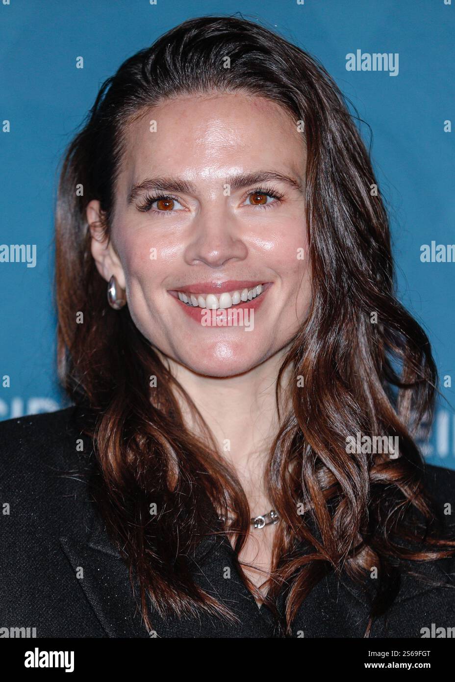 London, UK, 15th Jan 2025. Hayley Atwell, actress, arriving and posing ...