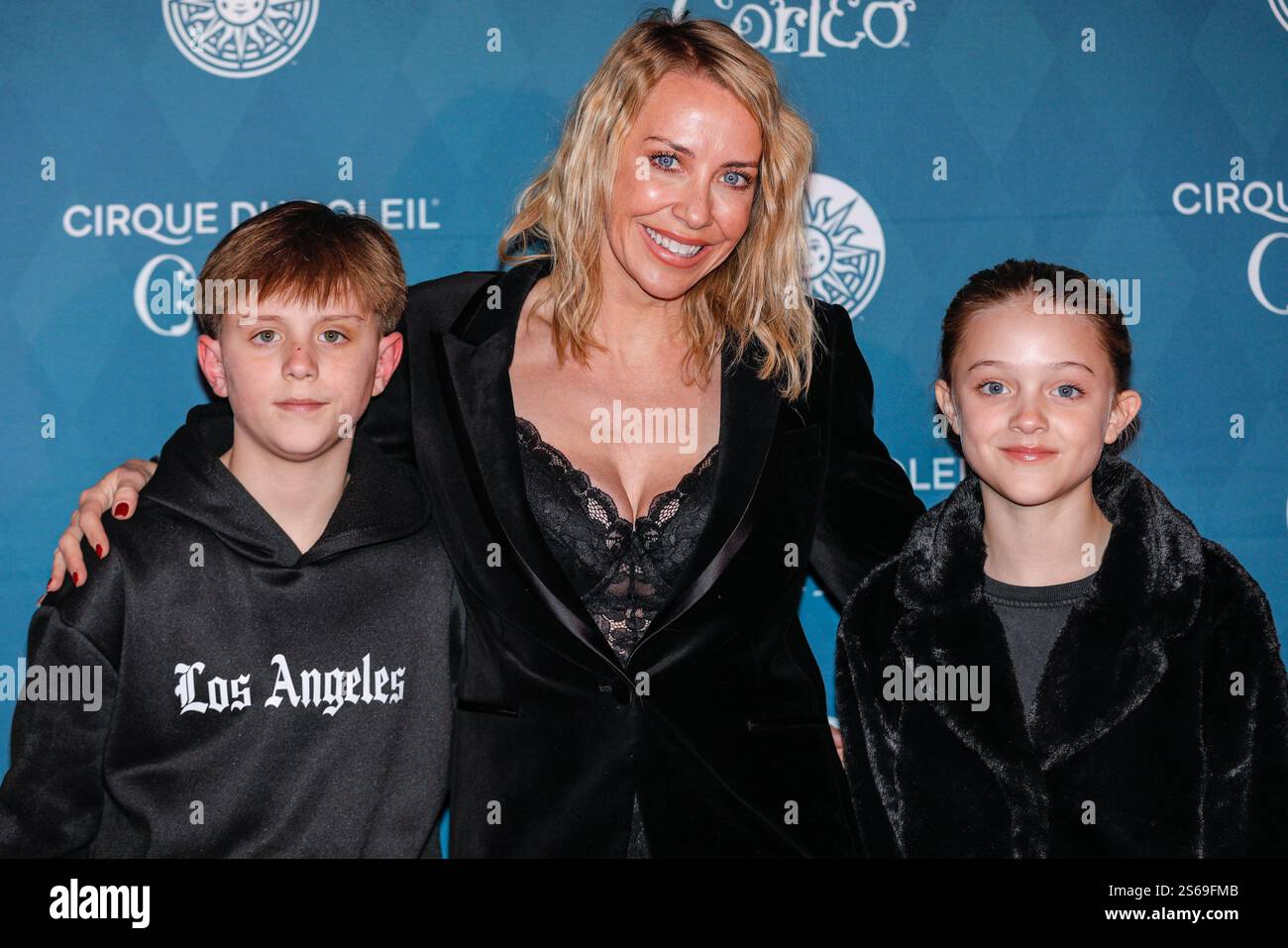 London, UK. 15th Jan, 2025. Laura Hamilton, presenter, and children ...