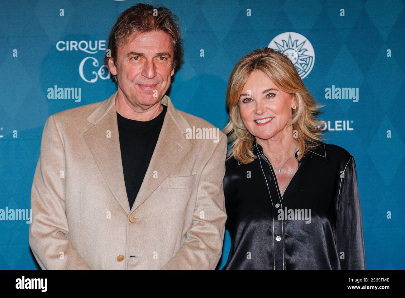 London, UK. 15th Jan, 2025. Anthea Turner, presenter, and partner Mark ...