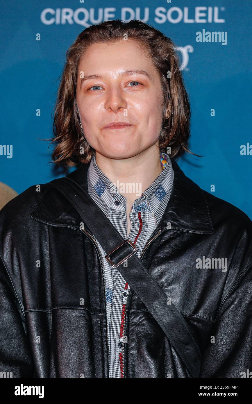 London, UK. 15th Jan, 2025. Emma D'Arcy, actor (middle) arriving and ...