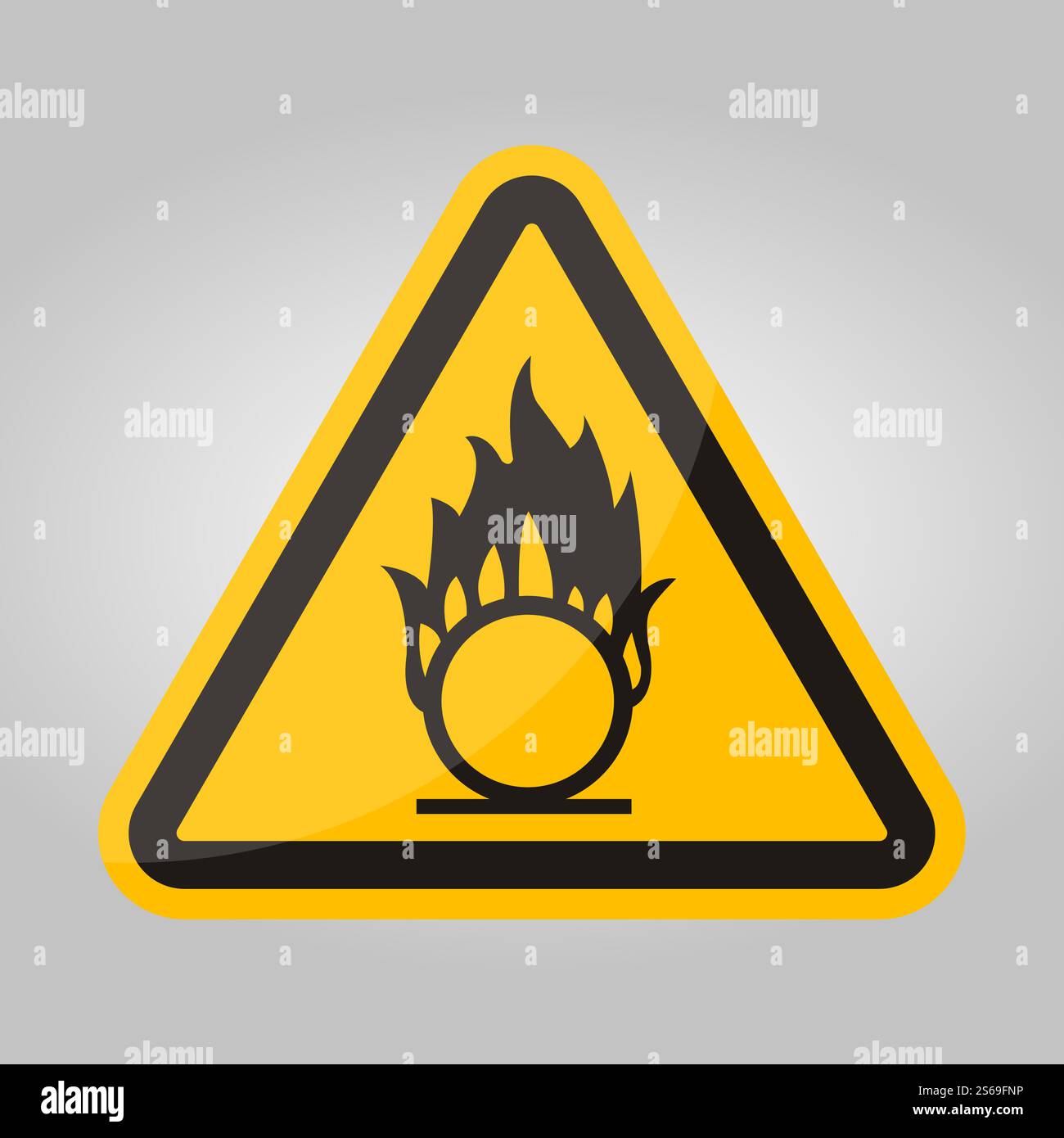 Beware Oxidizing Substance Symbol Isolate On White Background,Vector ...
