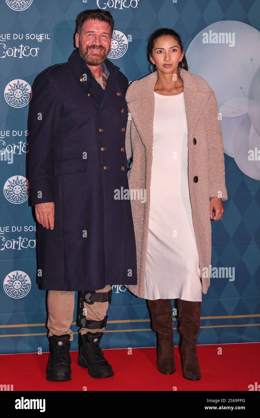 London, UK. 15th Jan, 2025. Kick Knowles, presenter, and partner Katie ...