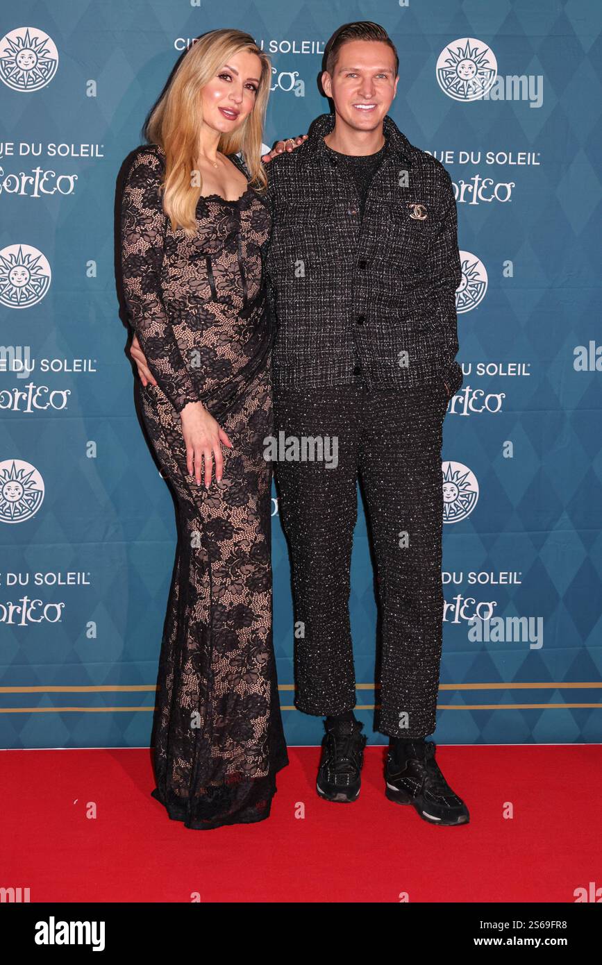 London, UK, 15th Jan 2025. Victoria Brown and Chris Kowalski arriving ...