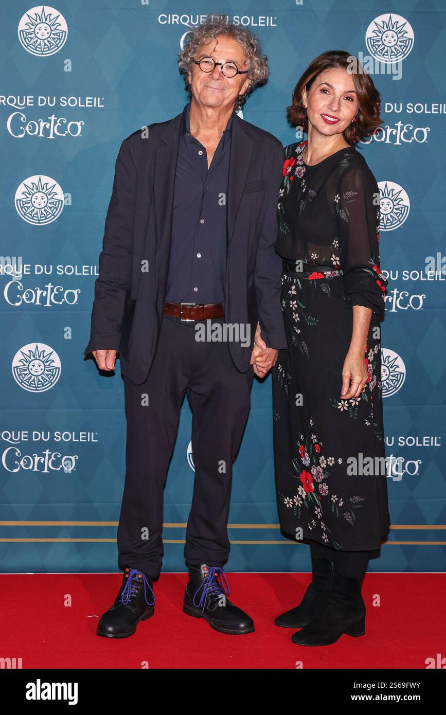 London, UK, 15th Jan 2025. arriving and posing at the Cirque du Soleil ...