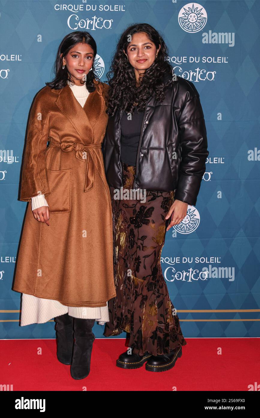 London, UK. 15th Jan, 2025. Charithra Chandran, actress, and guest ...