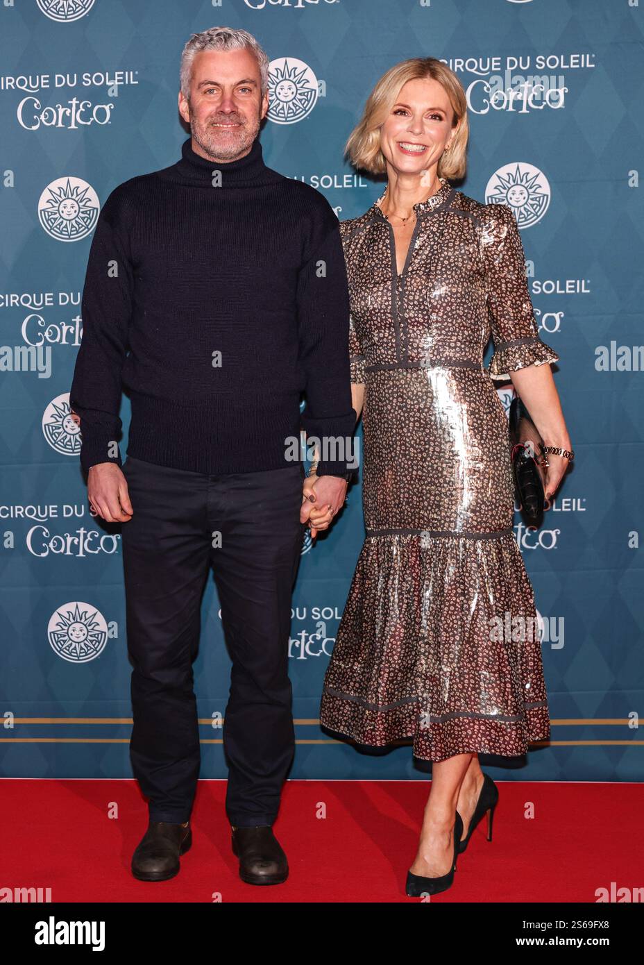 London, UK, 15th Jan 2025. Emilia Fox, actress, with partner, producer ...