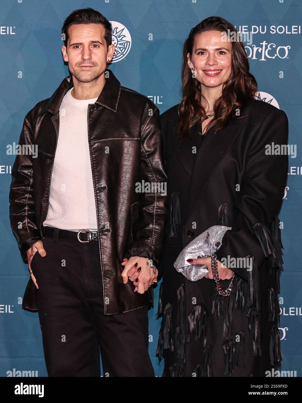 London, UK. 15th Jan, 2025. Hayley Atwell, actress, and Ned Wolfgang ...