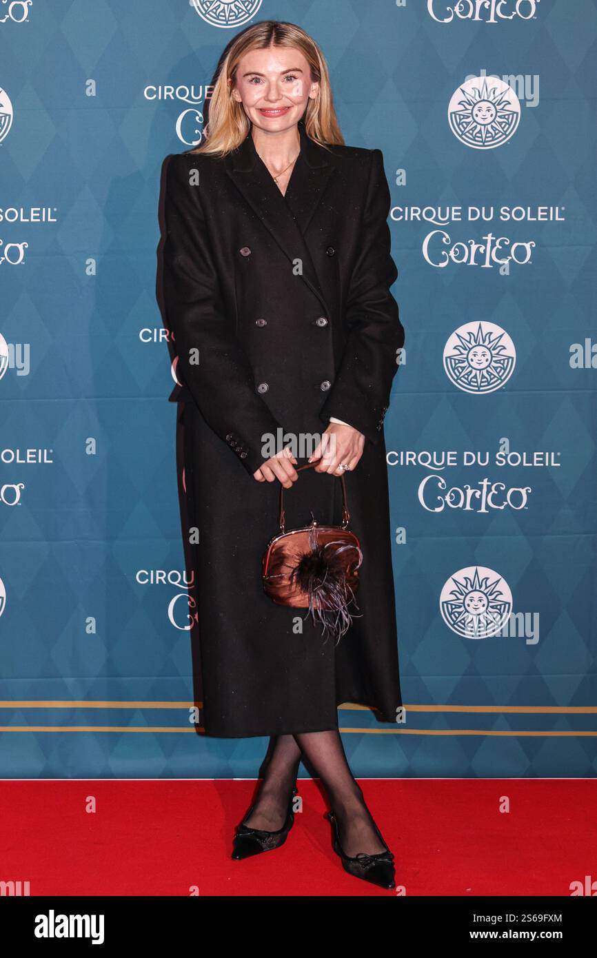 London, UK. 15th Jan, 2025. Georgia Toffolo arriving and posing at the ...