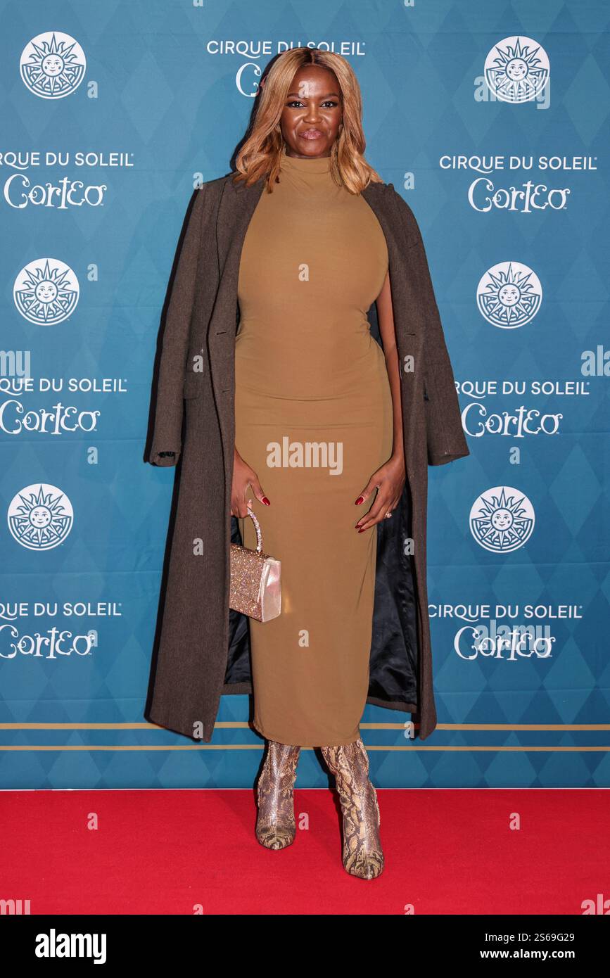 London, UK. 15th Jan, 2025. Oti Mabuse, dancer and presenter, arriving ...