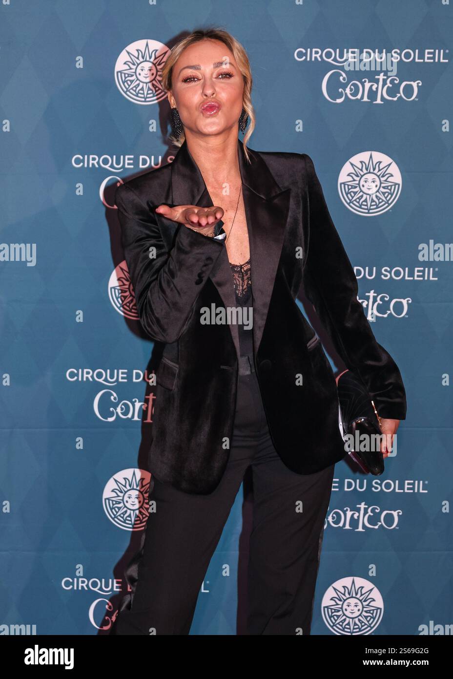London, UK. 15th Jan, 2025. Luba Mushtuk arriving and posing at the ...