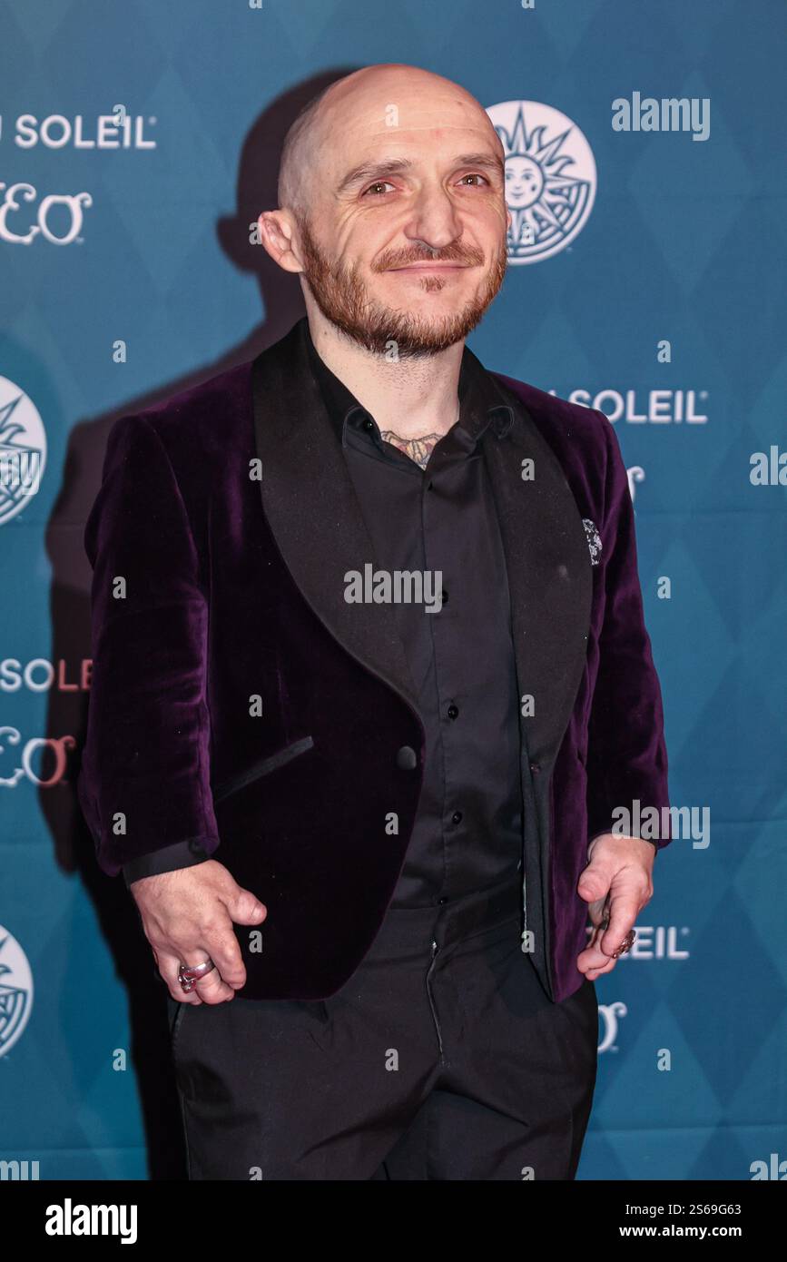 London, UK. 15th Jan, 2025. Leigh Gill, actor, arriving and posing at ...