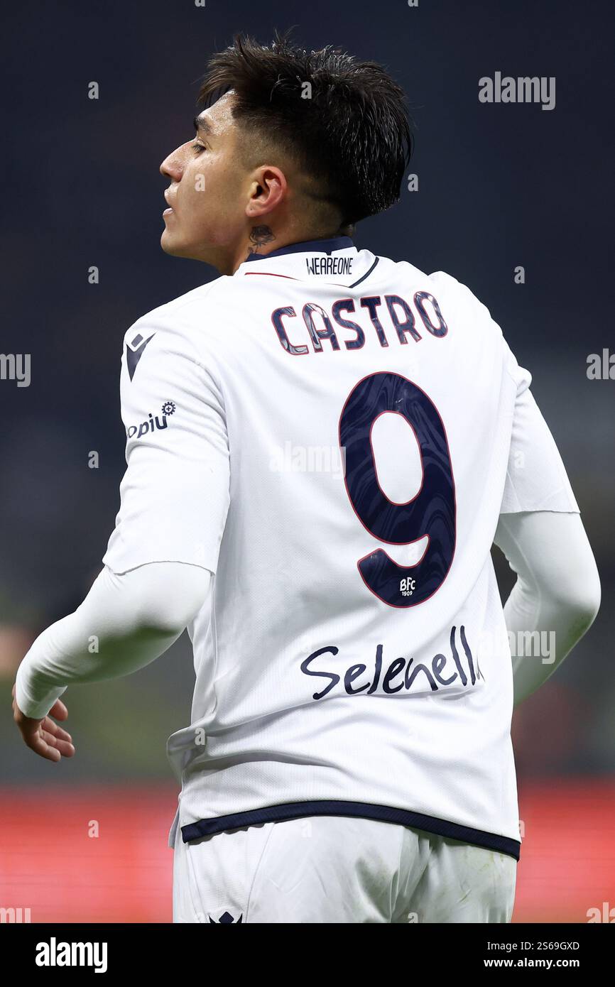 Milano, Italy. 15th Jan, 2025. Santiago Castro of Bologna Fc looks on ...