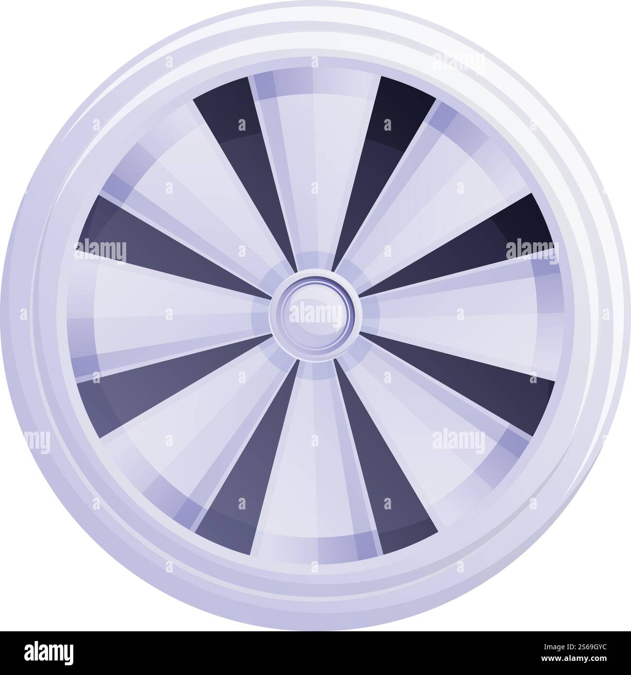 Modern ventilation fan icon. Cartoon of modern ventilation fan vector ...