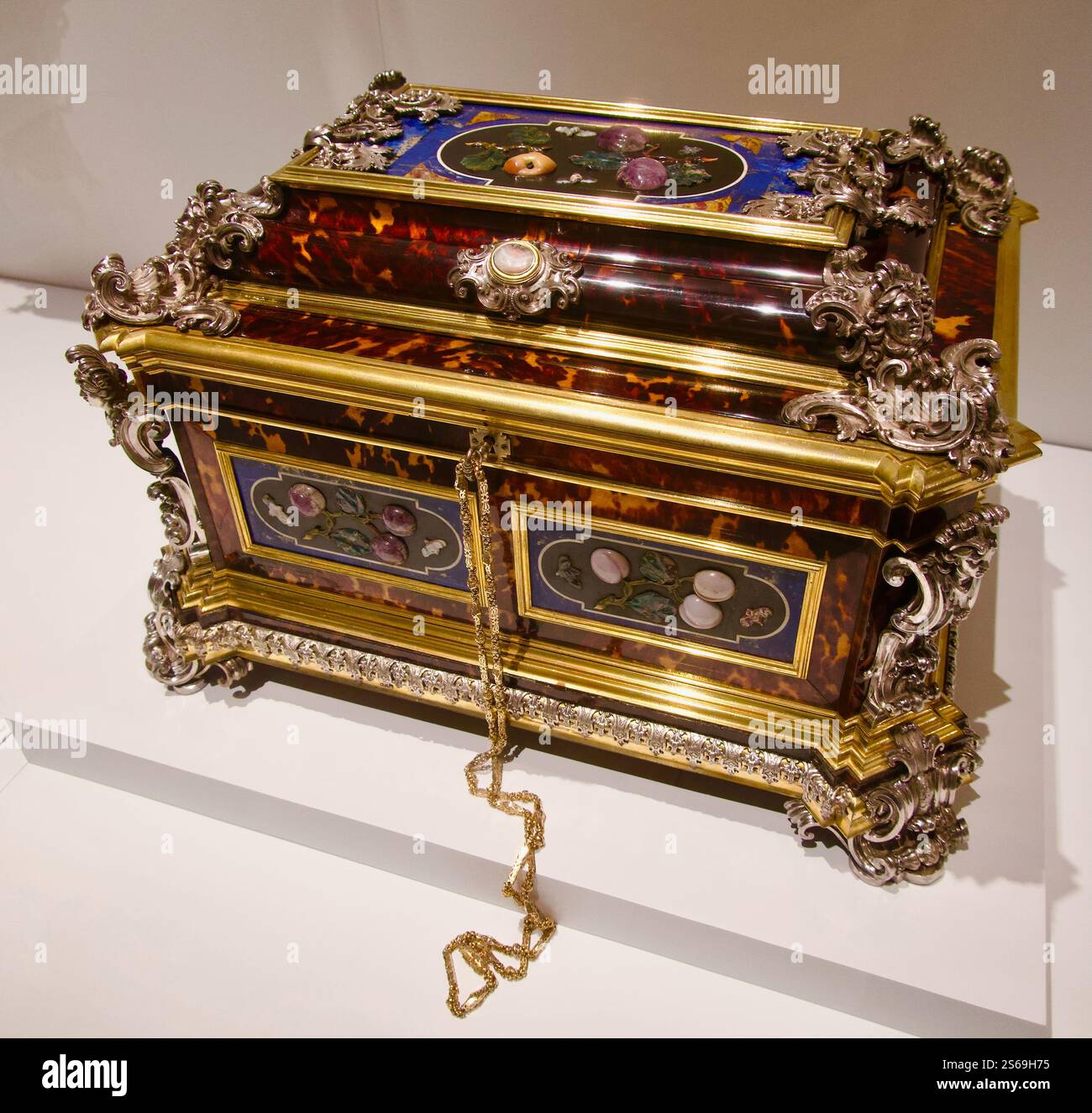 18th century Casket of Saint Felix by an Italian workshop holding the ...