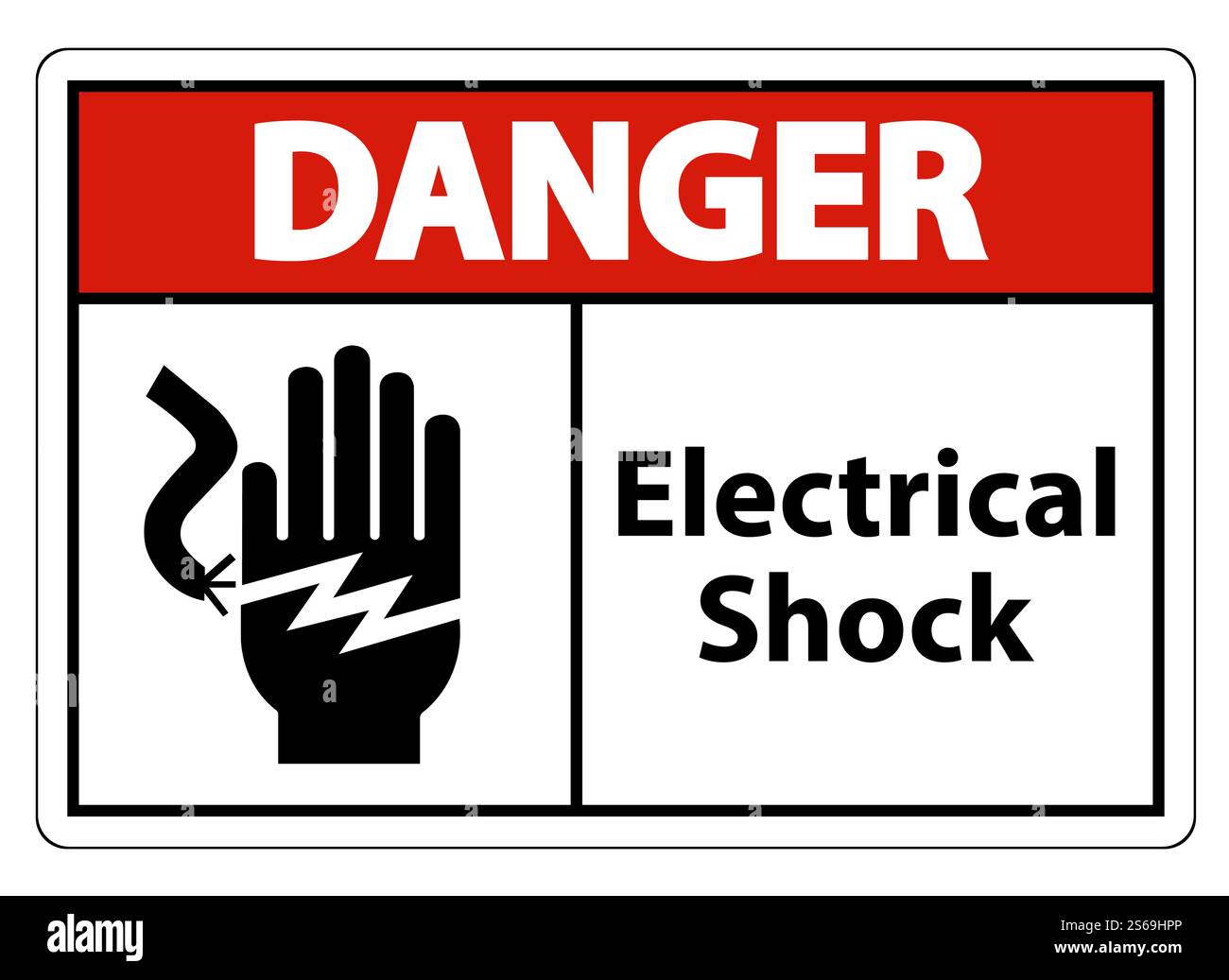 Electrical Shock Electrocution Symbol Sign Isolate On White Background ...