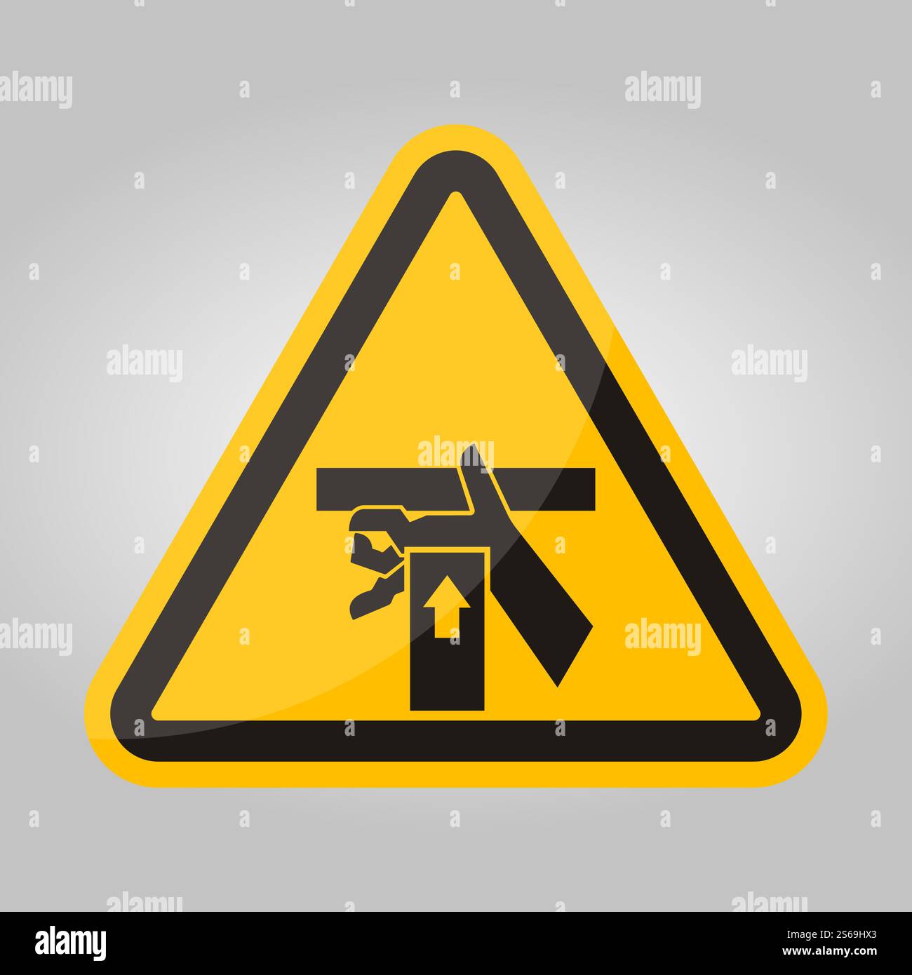 Hand Crush Force From Below Symbol Sign, Vector Illustration, Isolate ...