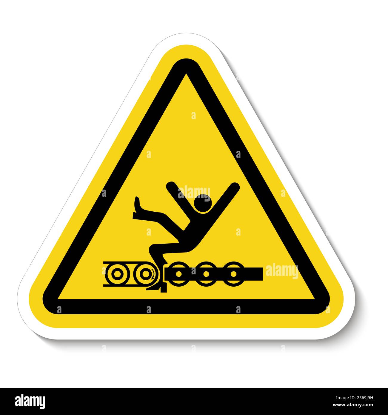 Warning Exposed Conveyor And Moving Parts Will Cause Service Injury Or ...