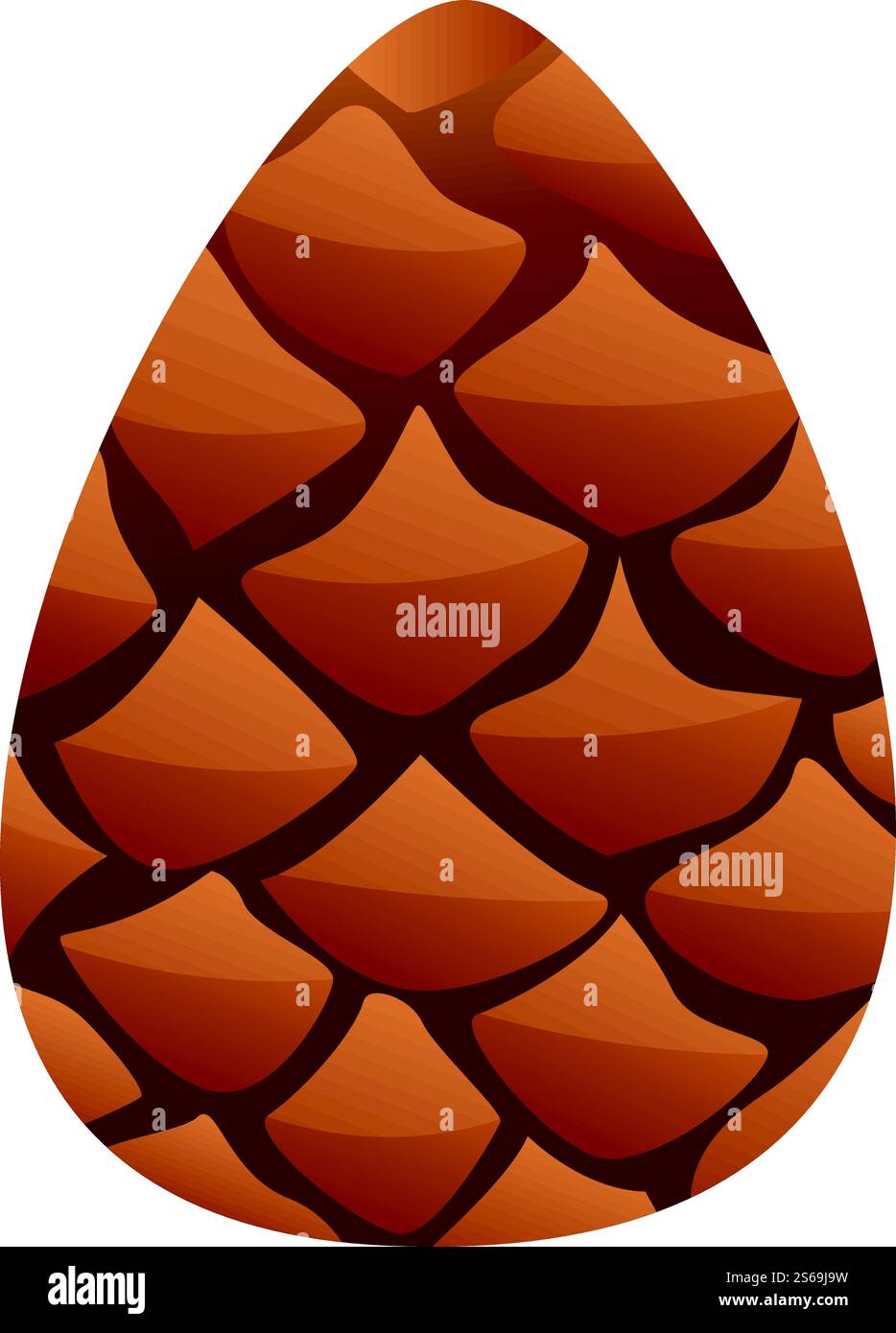 Pine cone icon. Cartoon of pine cone vector icon for web design ...