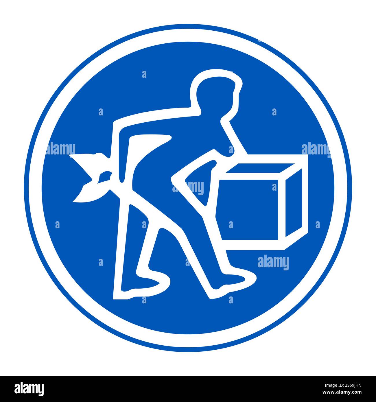 PPE Icon.Lift Correctly Symbol Sign Isolate On White Background,Vector ...