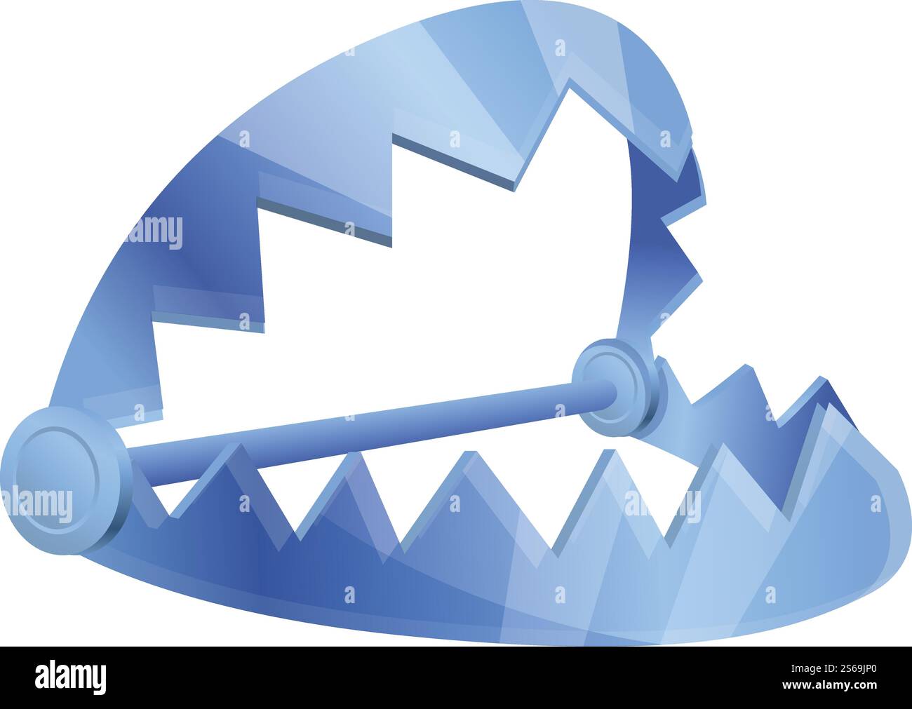 Danger trap icon. Cartoon of danger trap vector icon for web design ...