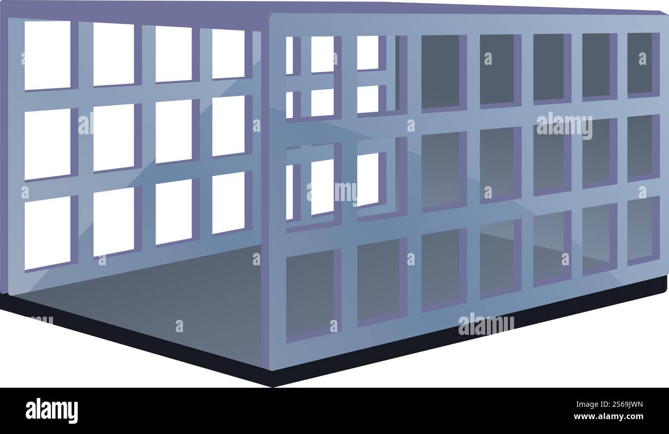 Steel gate trap icon. Cartoon of steel gate trap vector icon for web ...