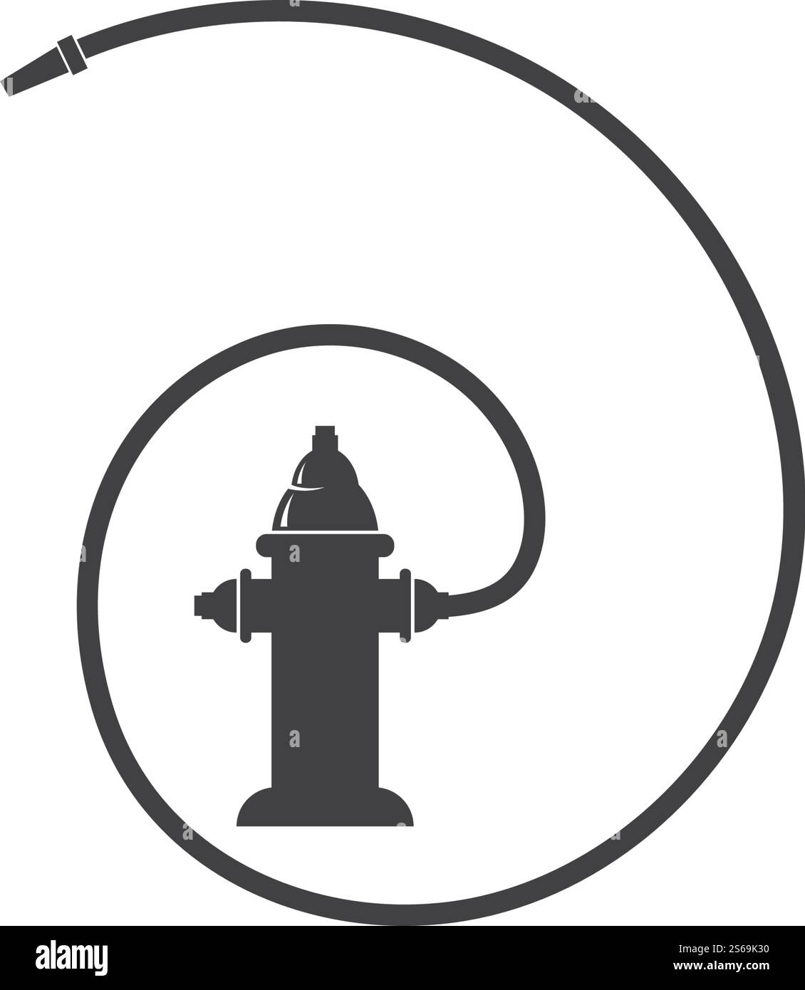 Fire hydrant logo and icon vector flat design Stock Vector Image & Art ...