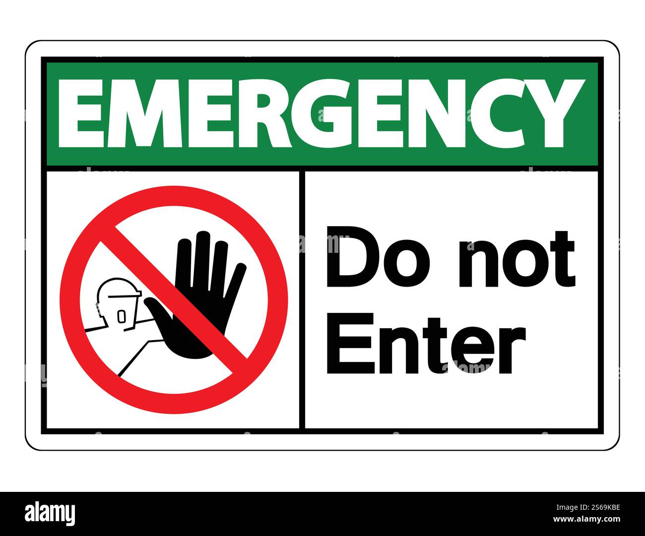 Emergency Do Not Enter Symbol Sign Isolate On White Background,Vector ...