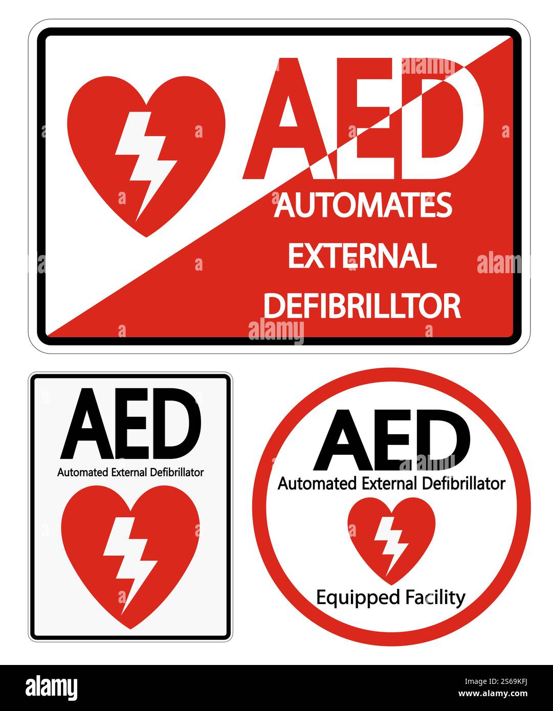 Set Symbol AED Symbol Sign Isolate On White Background,Vector ...