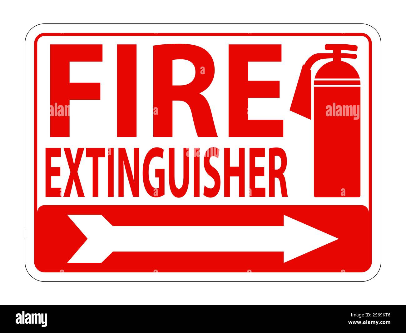Fire Extinguisher Sign on white background,Vector Illustration Stock ...
