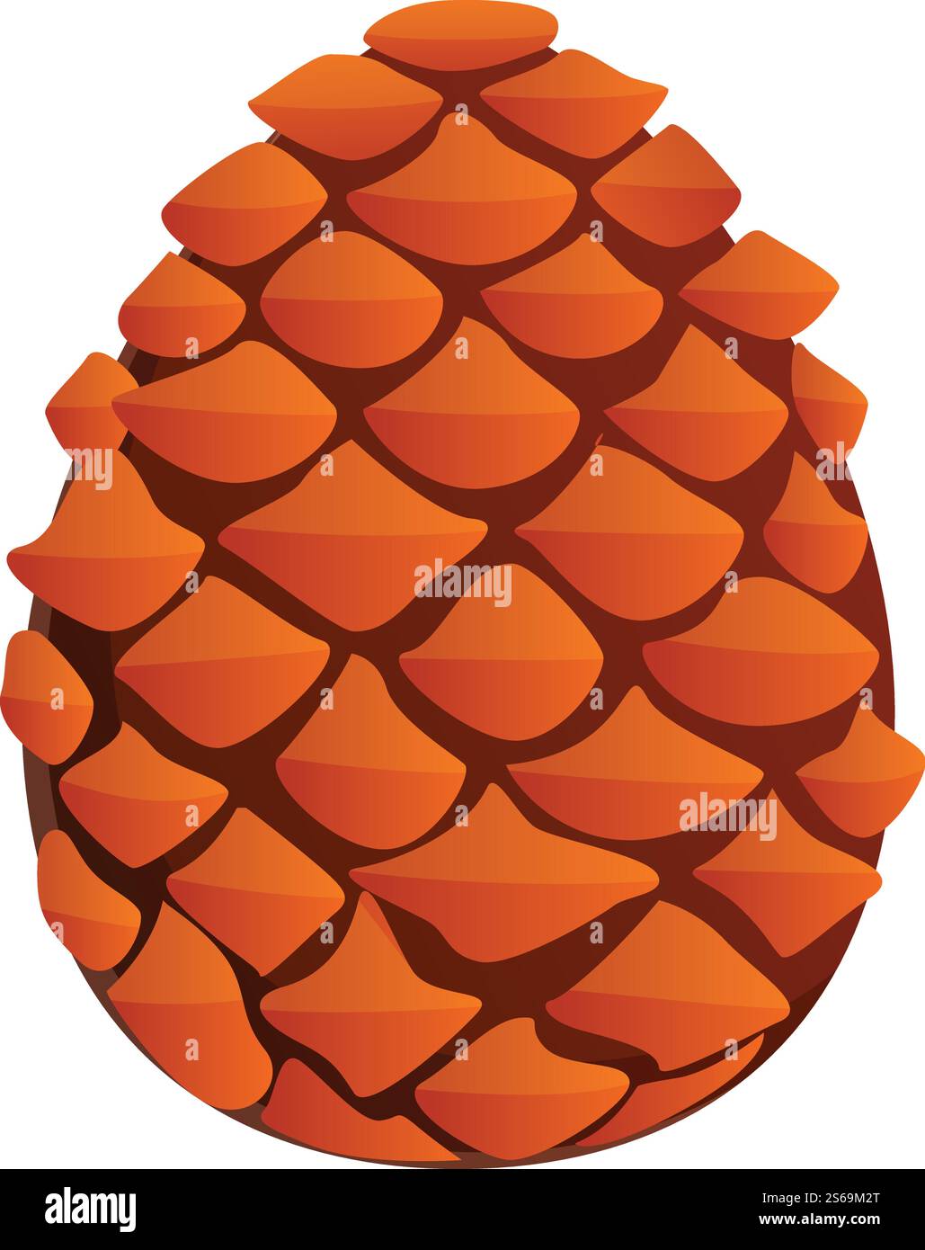 Spruce pine cone icon. Cartoon of spruce pine cone vector icon for web ...
