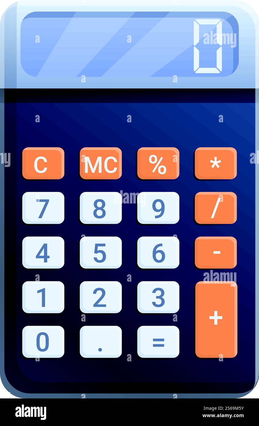 Calculator icon. Cartoon of calculator vector icon for web design ...