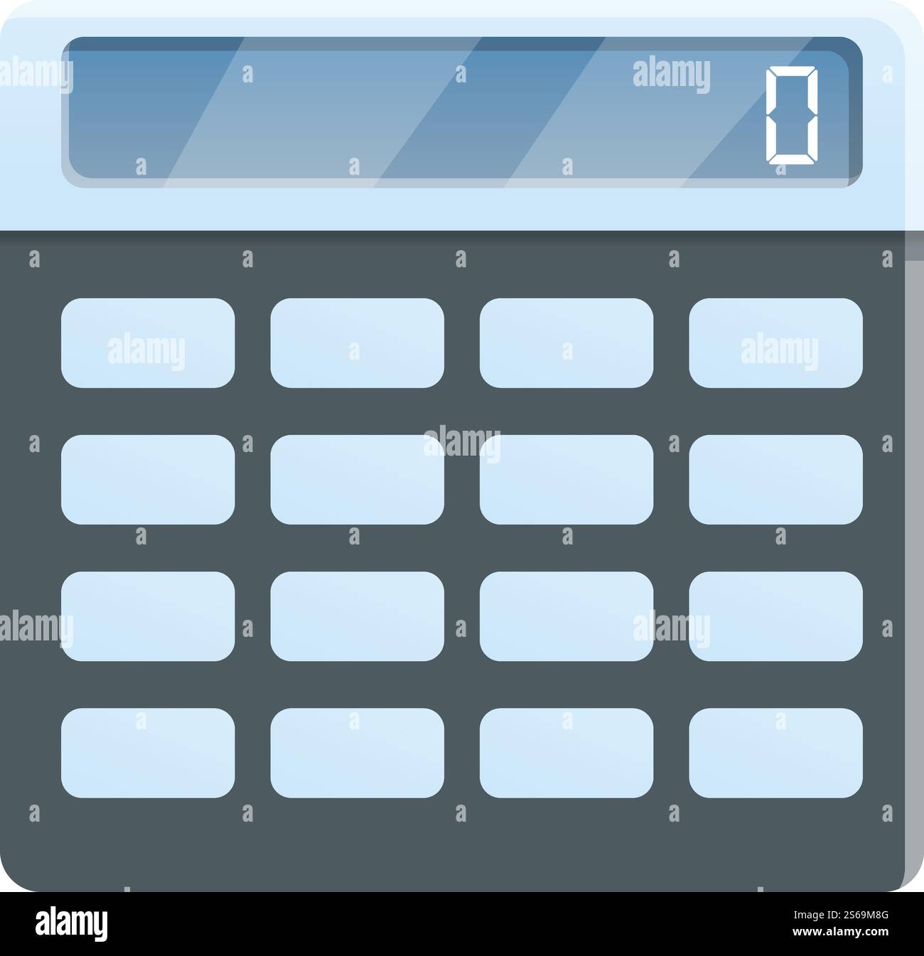 Math calculator icon. Cartoon of math calculator vector icon for web ...