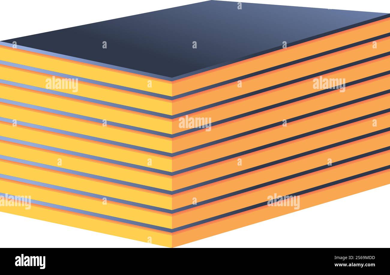 Building soundproofing icon. Cartoon of building soundproofing vector ...