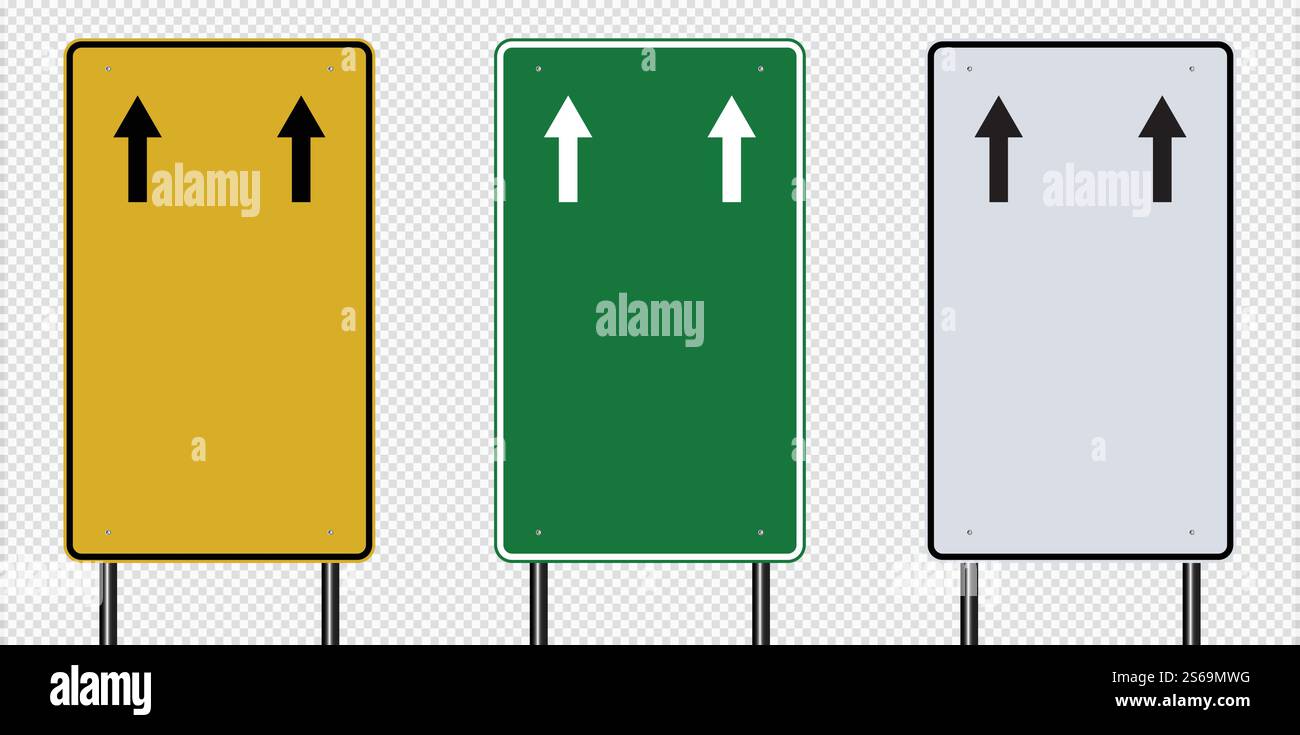 Traffic sign,Road board signs isolated on transparent background ...