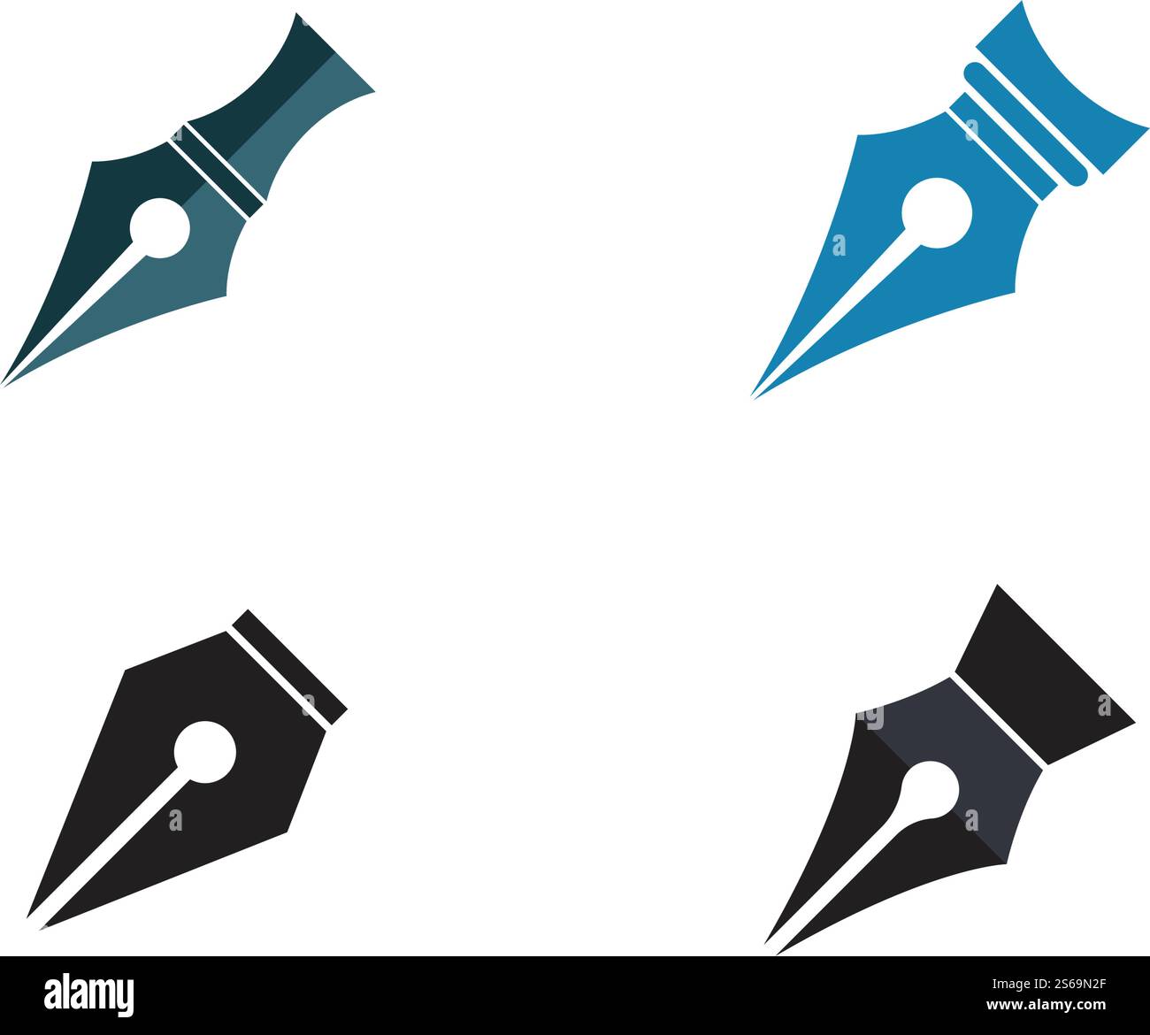 Pen logo illustration vector flat design Stock Vector Image & Art - Alamy