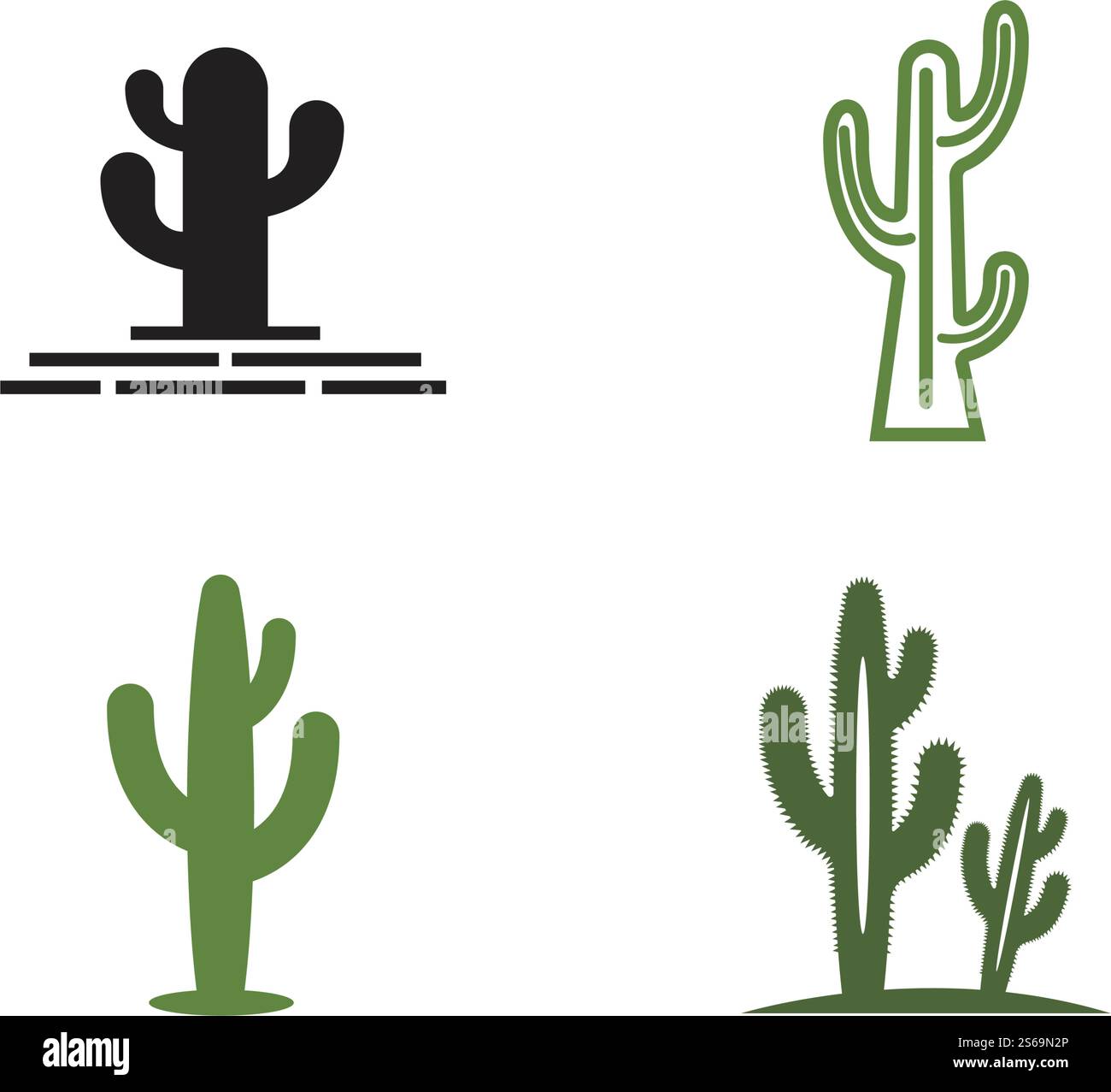 Cactus Logo template vector illustration Stock Vector Image & Art - Alamy