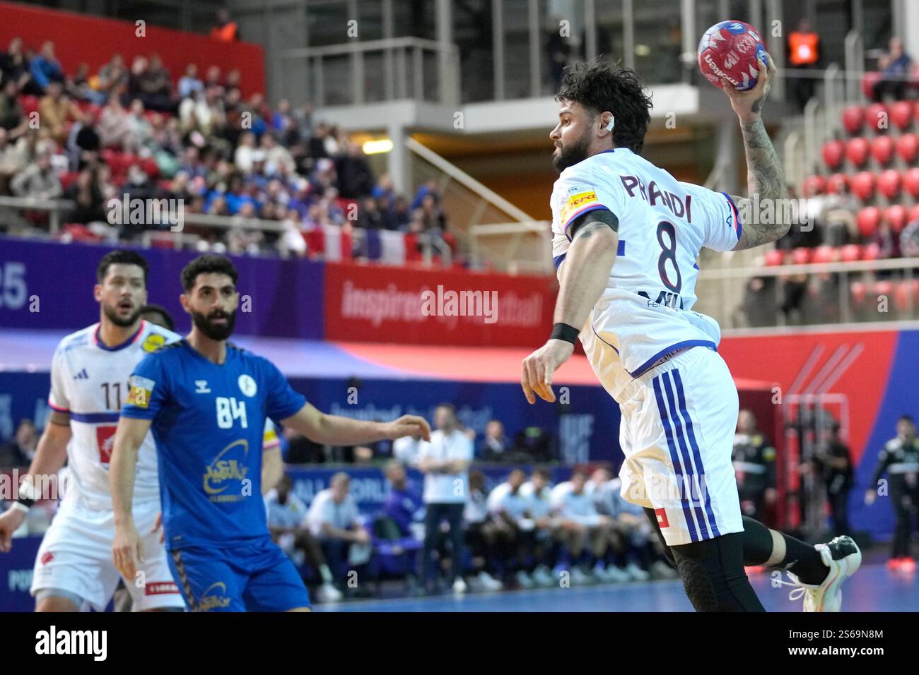 France's Elohim Prandi tries to score during the second round, group C ...